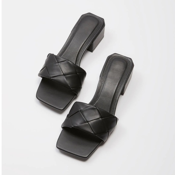 Qupid | Shoes | Vici Rivette Heeled Faux Leather Sandal Black | Poshmark
